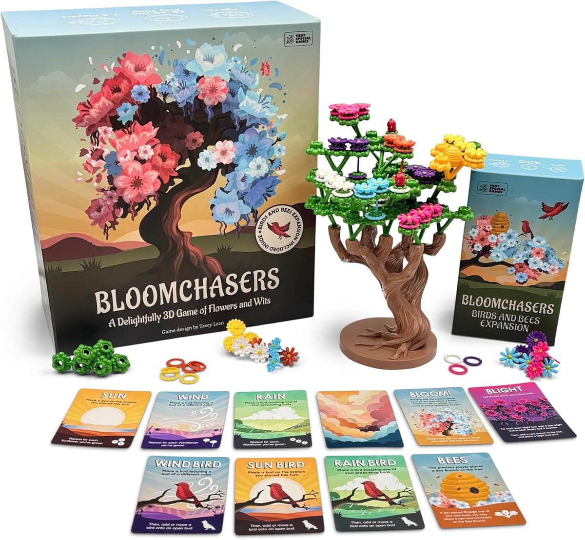 Bloomchasers: Base Game + Birds and Bees Expansion (Ding & Dent ...